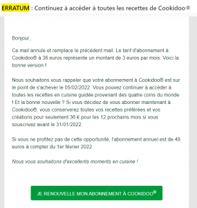 ERRATUM, mot magique en emailing ? - Happy-Beez